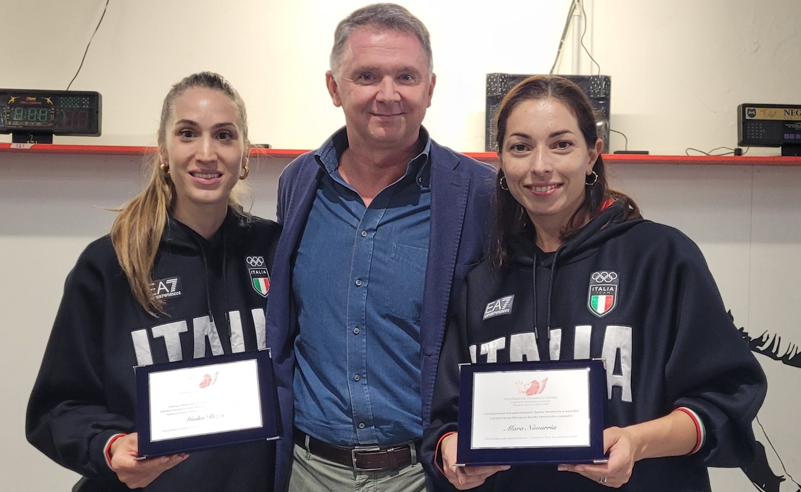 A TREVISO E' FESTA PER L'ORO OLIMPICO DI MARA NAVARRIA E GIULIA RIZZI - Federscherma Veneto